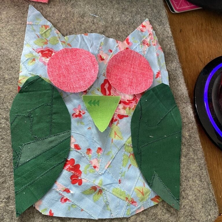 Scrap Fabric Owl Soft Toy - Free Pattern Templates & Tutorial
