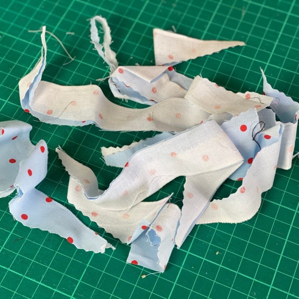 How to Make Fabric from your Scraps - Part 1: Irregular Shaped Scraps