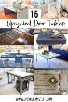 15 Ways to Turn an Old Door into a Table - DIY Tutorials - Upcycle My Stuff