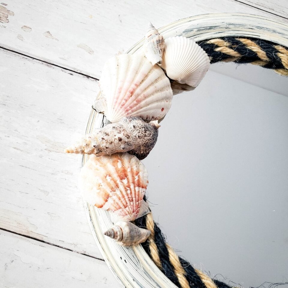DIY Seashell Mirror - Upcycle My Stuff