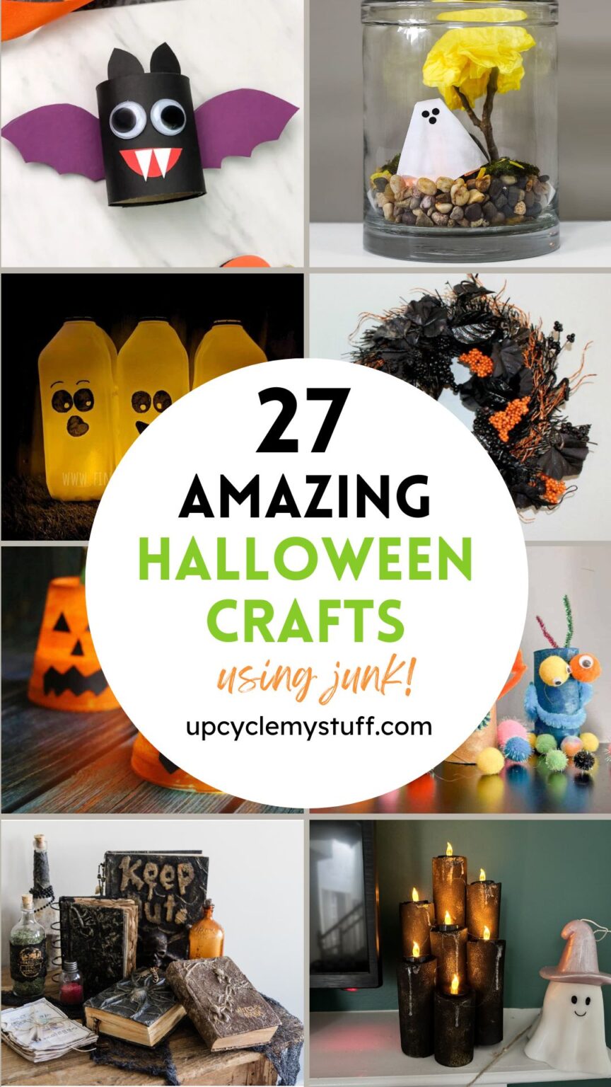 Recycled Halloween Crafts: 27 Spooky Projects! - Upcycle My Stuff
